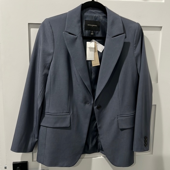 Banana Republic Factory | Jackets & Coats | Dusty Blue Banana Republic ...